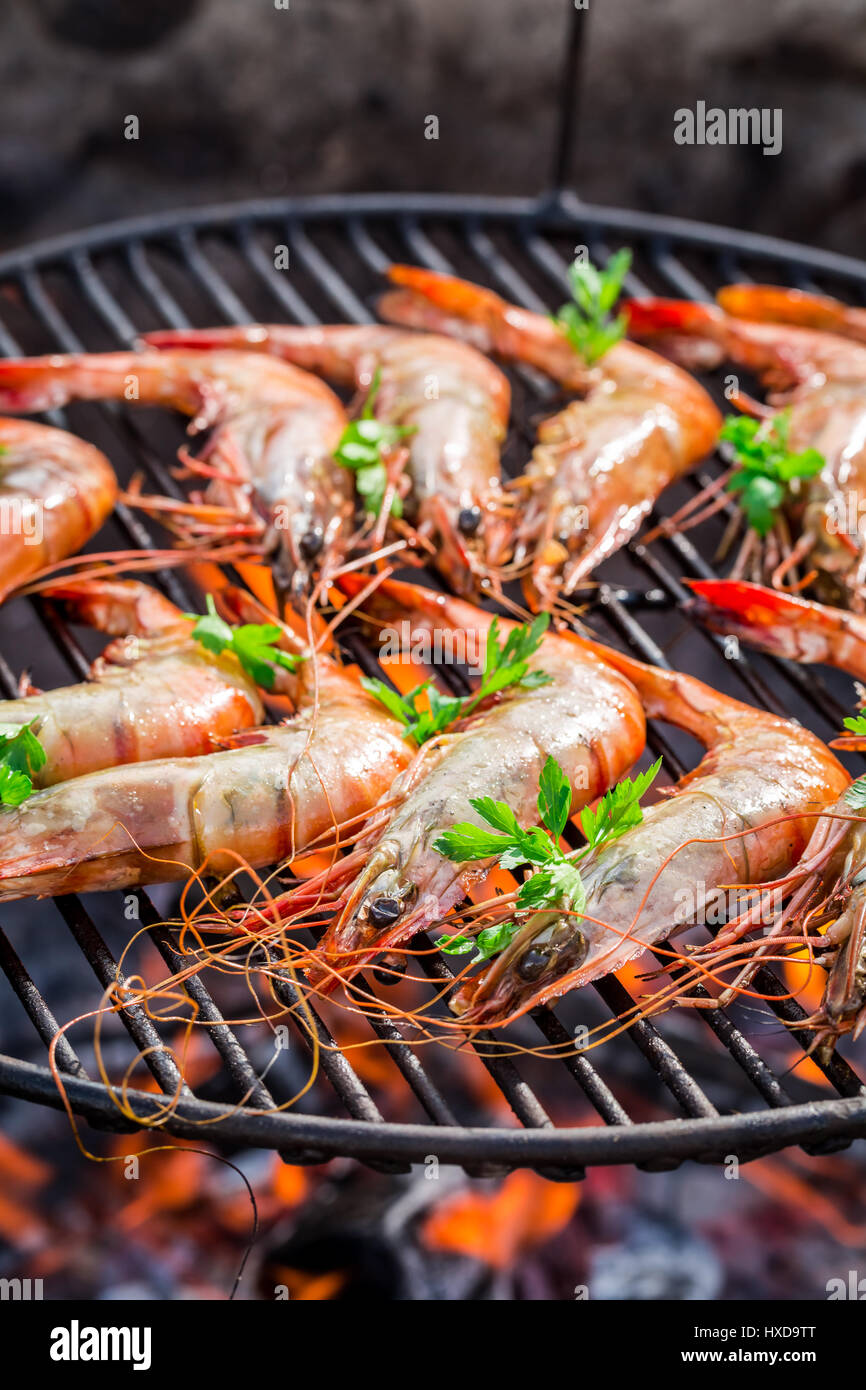 Big prawns hi-res stock photography and images - Alamy