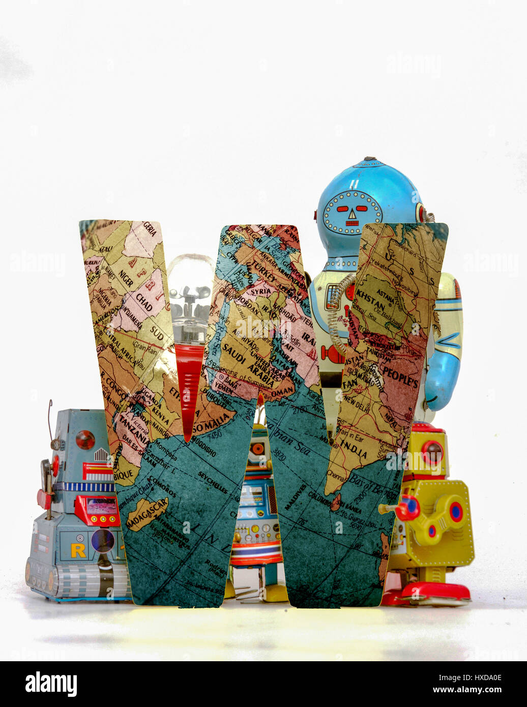 W for world Stock Photo - Alamy