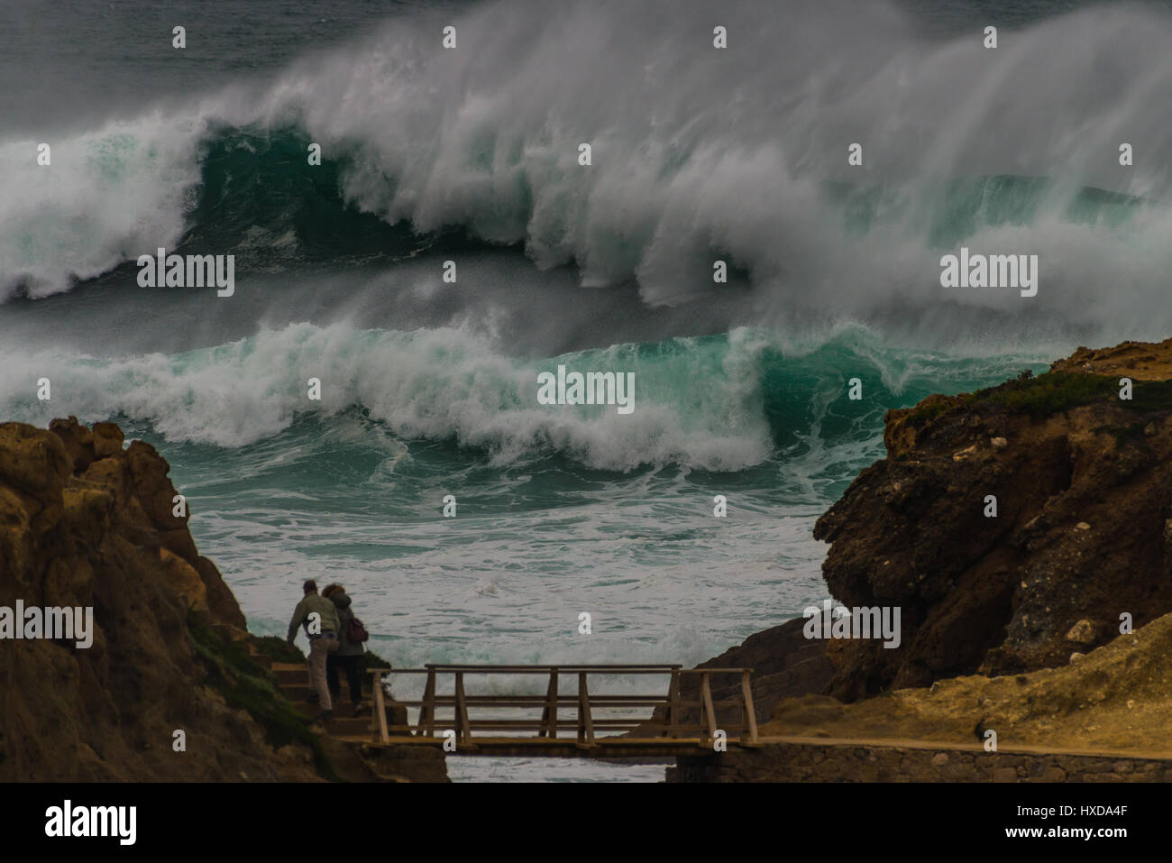 rogue wave at seaside Stock Photo - Alamy