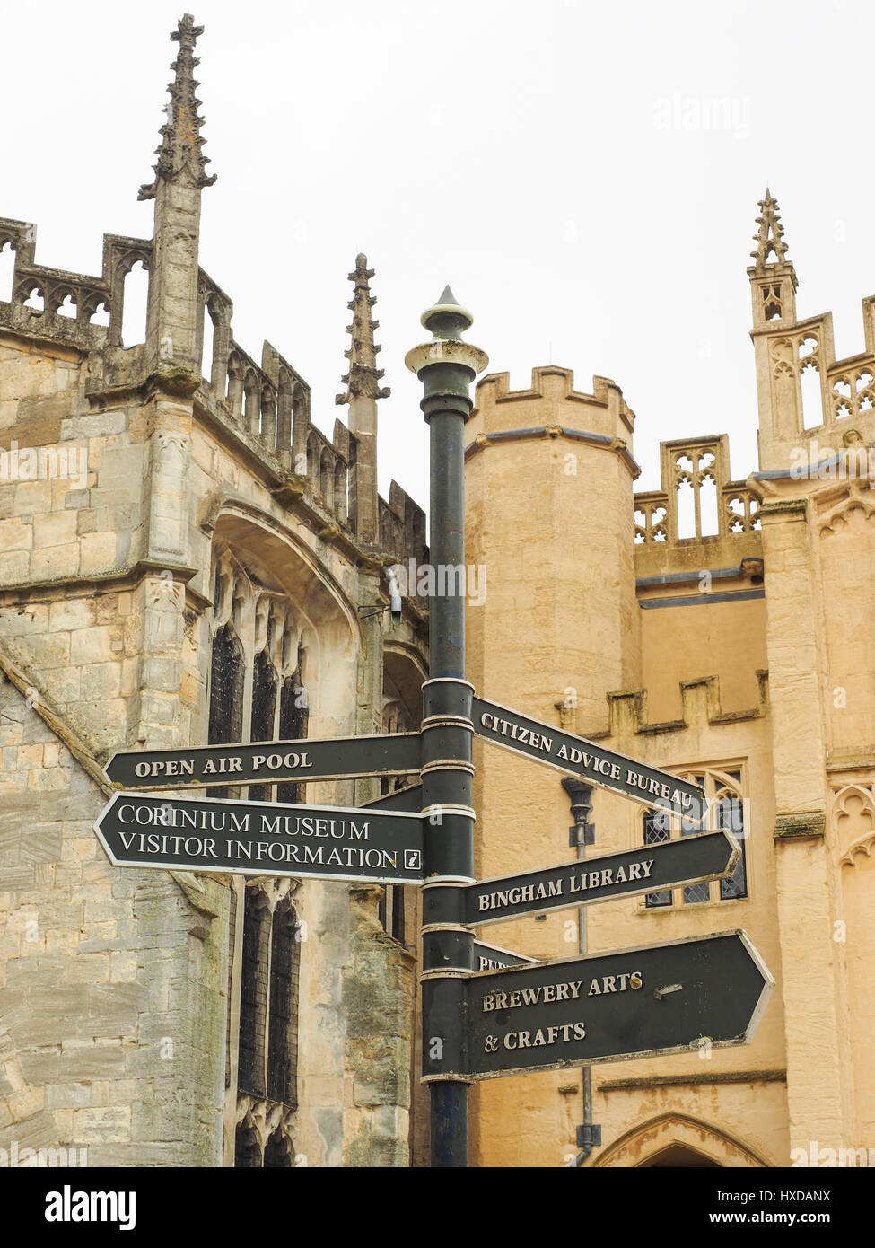 Cirencester roman sign hi-res stock photography and images - Alamy