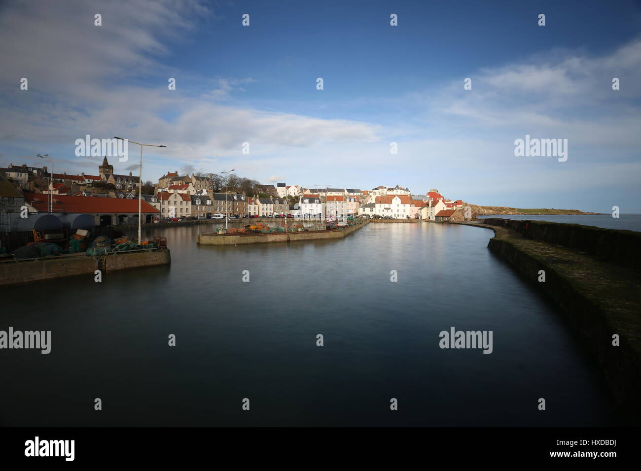 Pittenweem harbour Fife Scotland February 2017 Stock Photo - Alamy