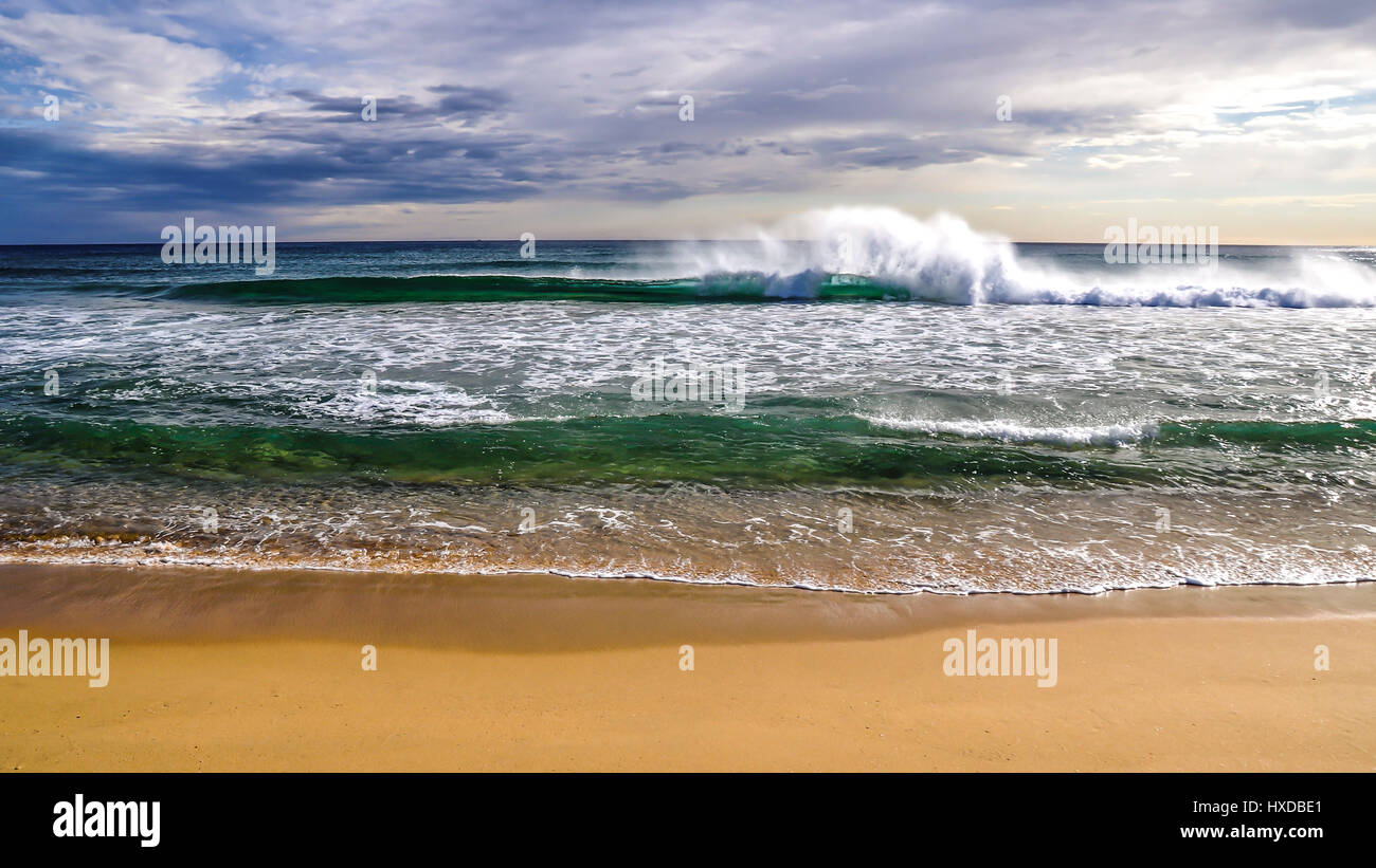 A beautyful green seascape Stock Photo - Alamy