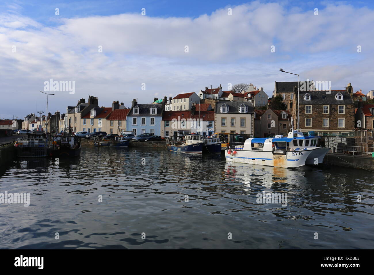 Pittenweem harbour Fife Scotland February 2017 Stock Photo - Alamy