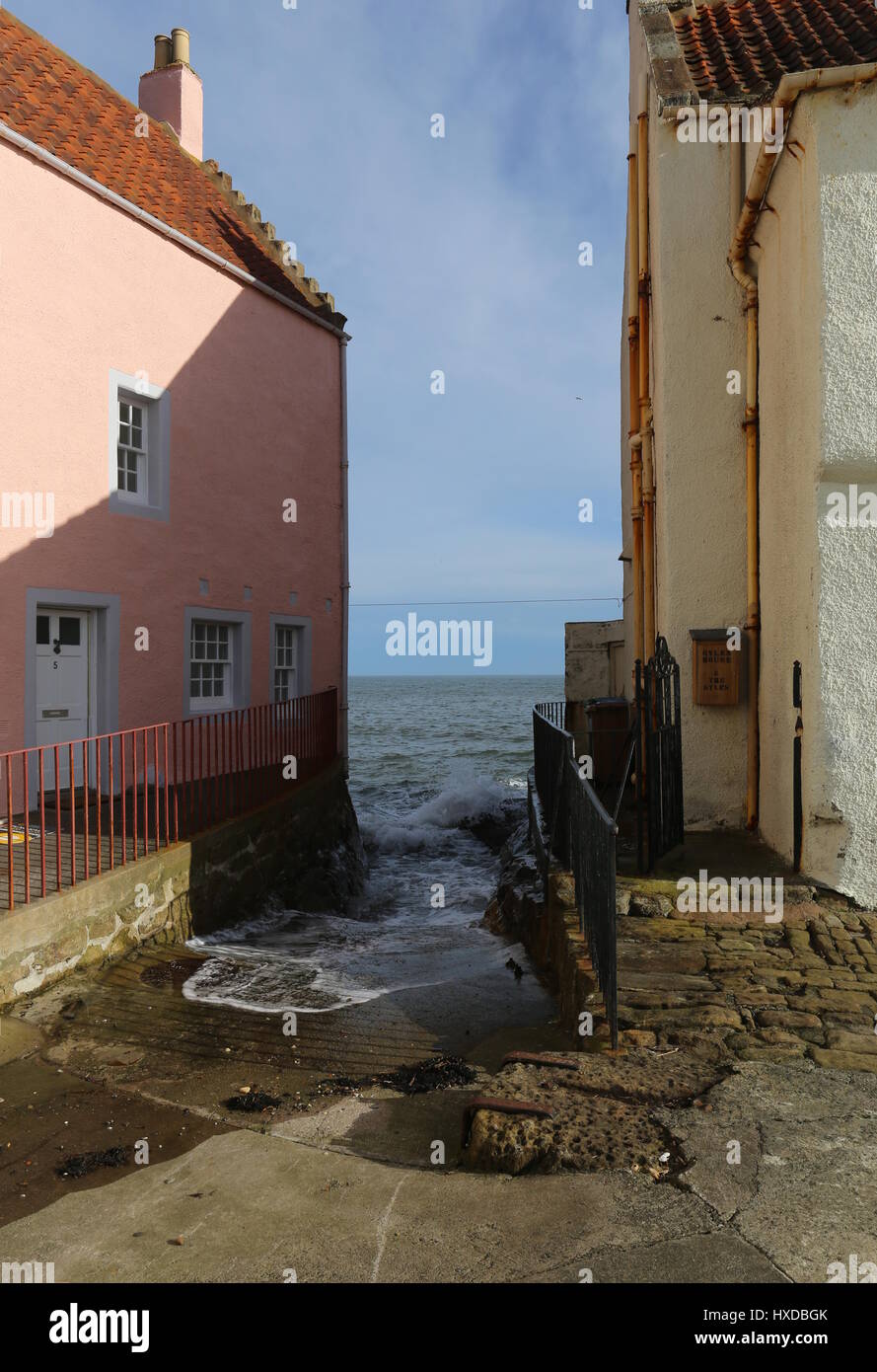 Pittenweem waterfront Fife Scotland February 2017 Stock Photo - Alamy