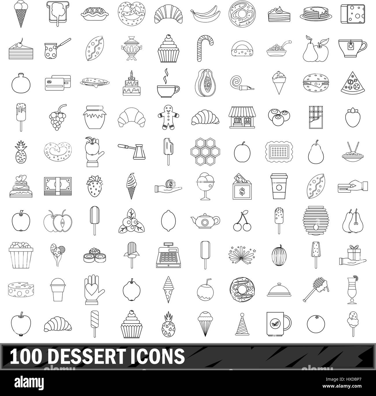 Delicious dessert pancakes ice Stock Vector Images - Alamy