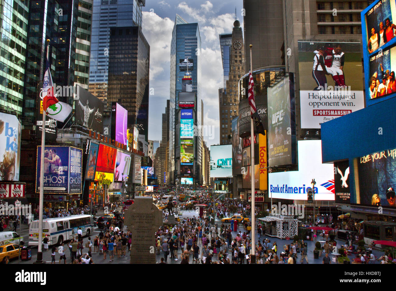 Perspective Times Square New York Stock Photo - Alamy