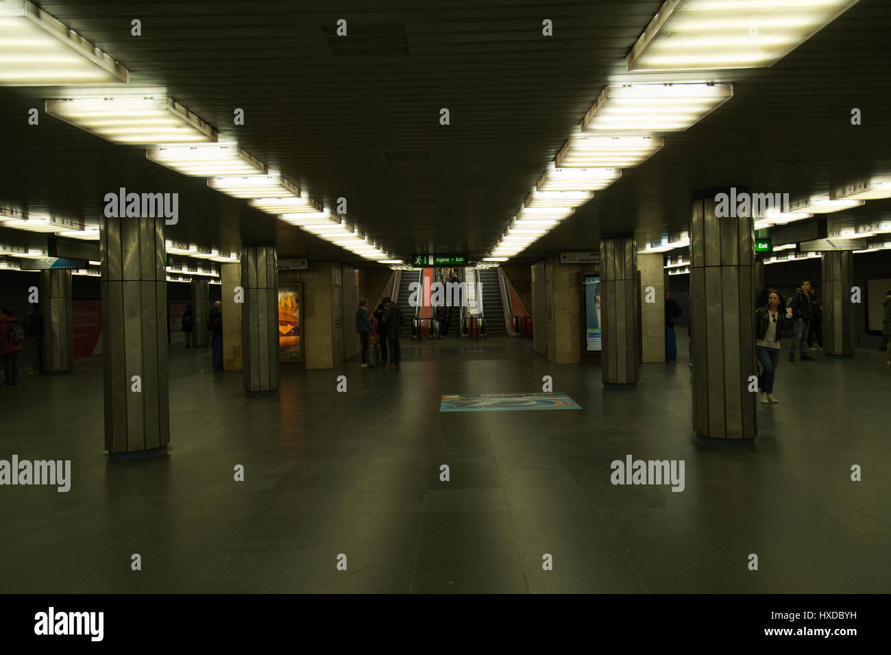 Metro station line 3 in Budapest Hungary Stock Photo - Alamy