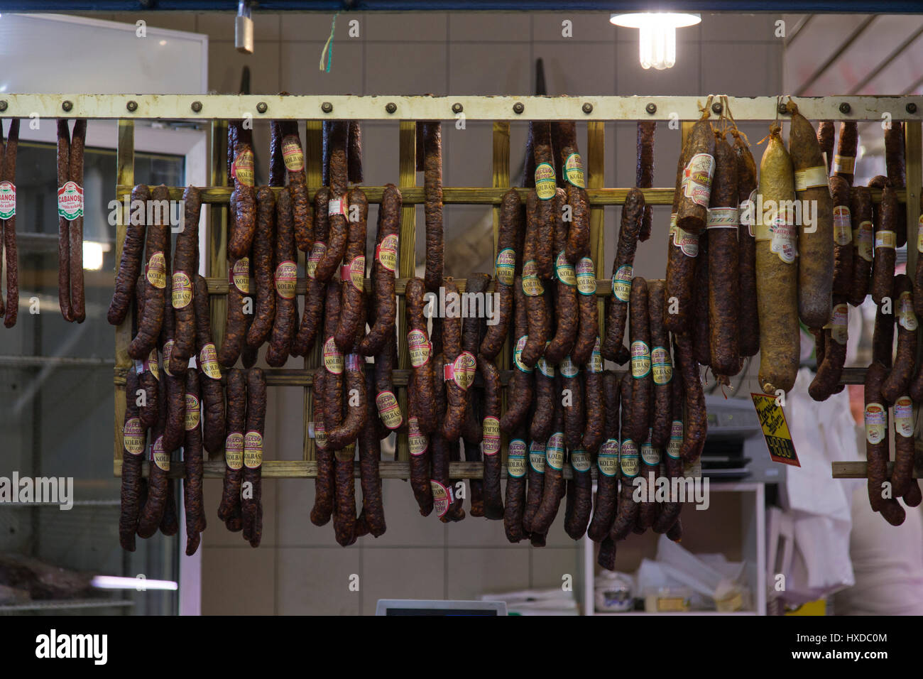 Hungarian salami hi-res stock photography and images - Alamy