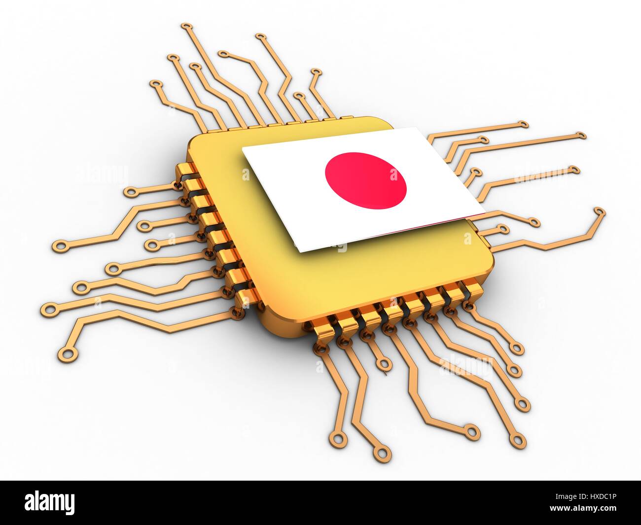 3d illustration of computer chip Stock Photo - Alamy