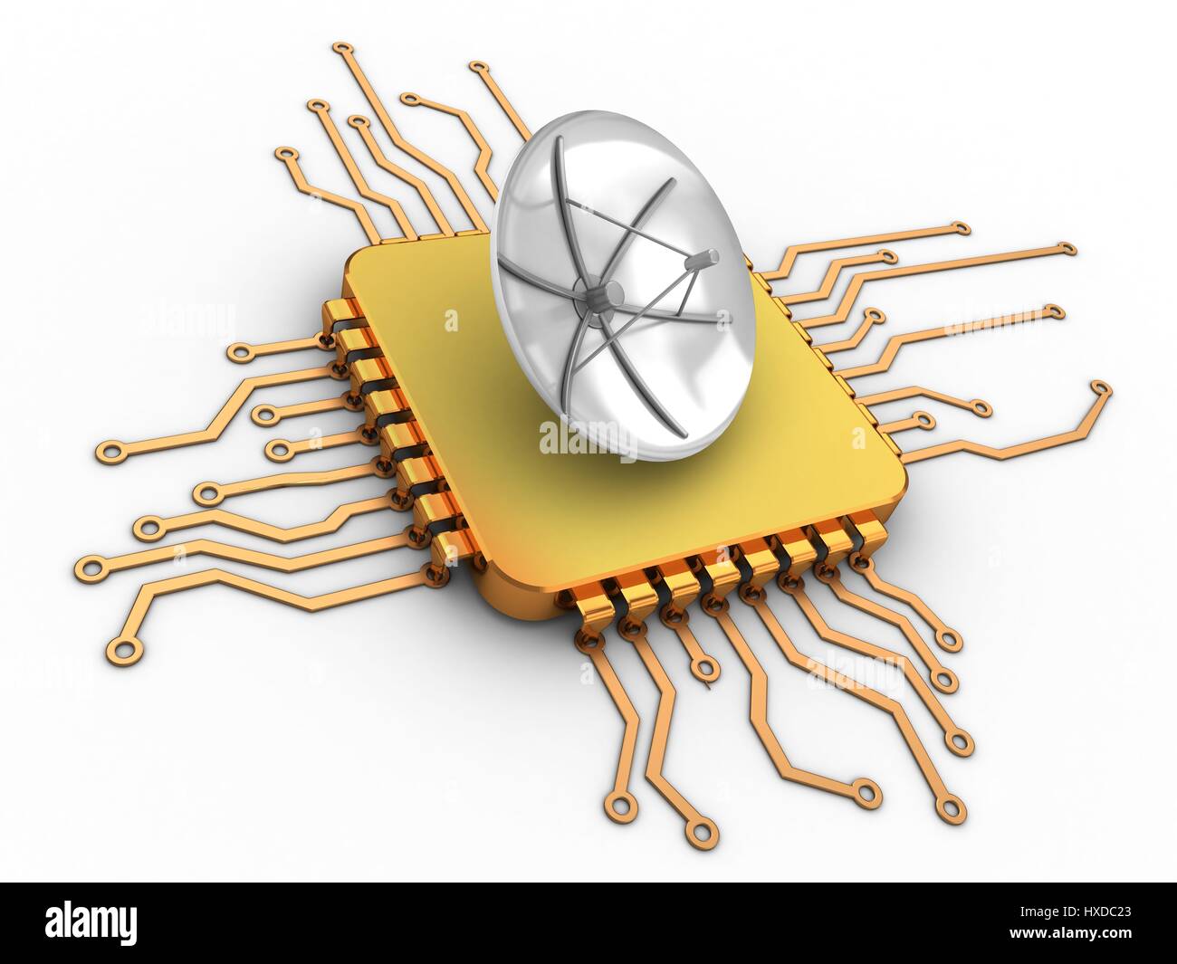 3d illustration of computer chip Stock Photo - Alamy
