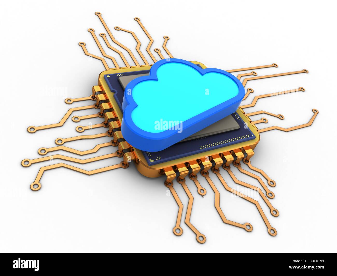 3d illustration protected cloud hi-res stock photography and images - Alamy