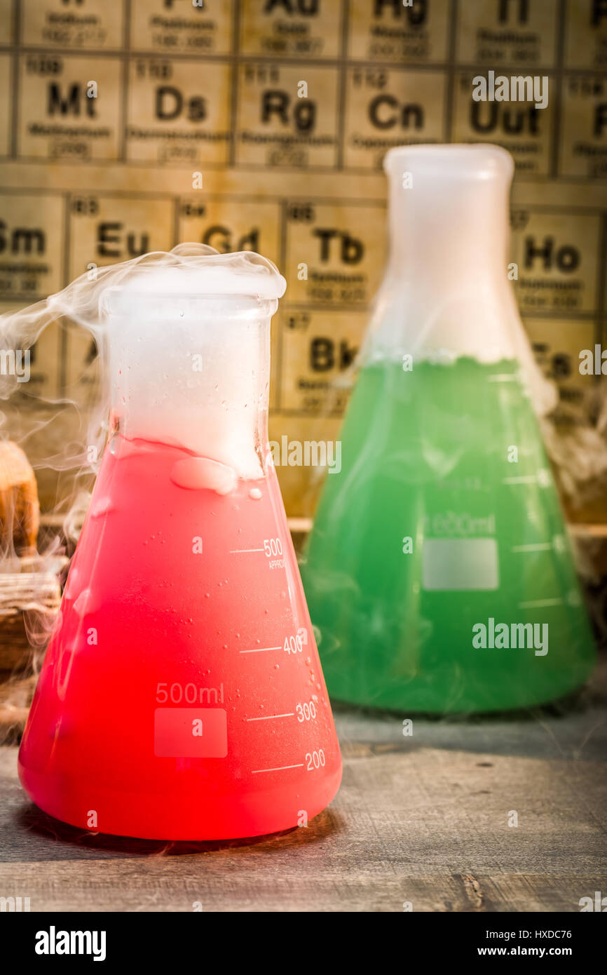 Old chemical lab with books Stock Photo - Alamy