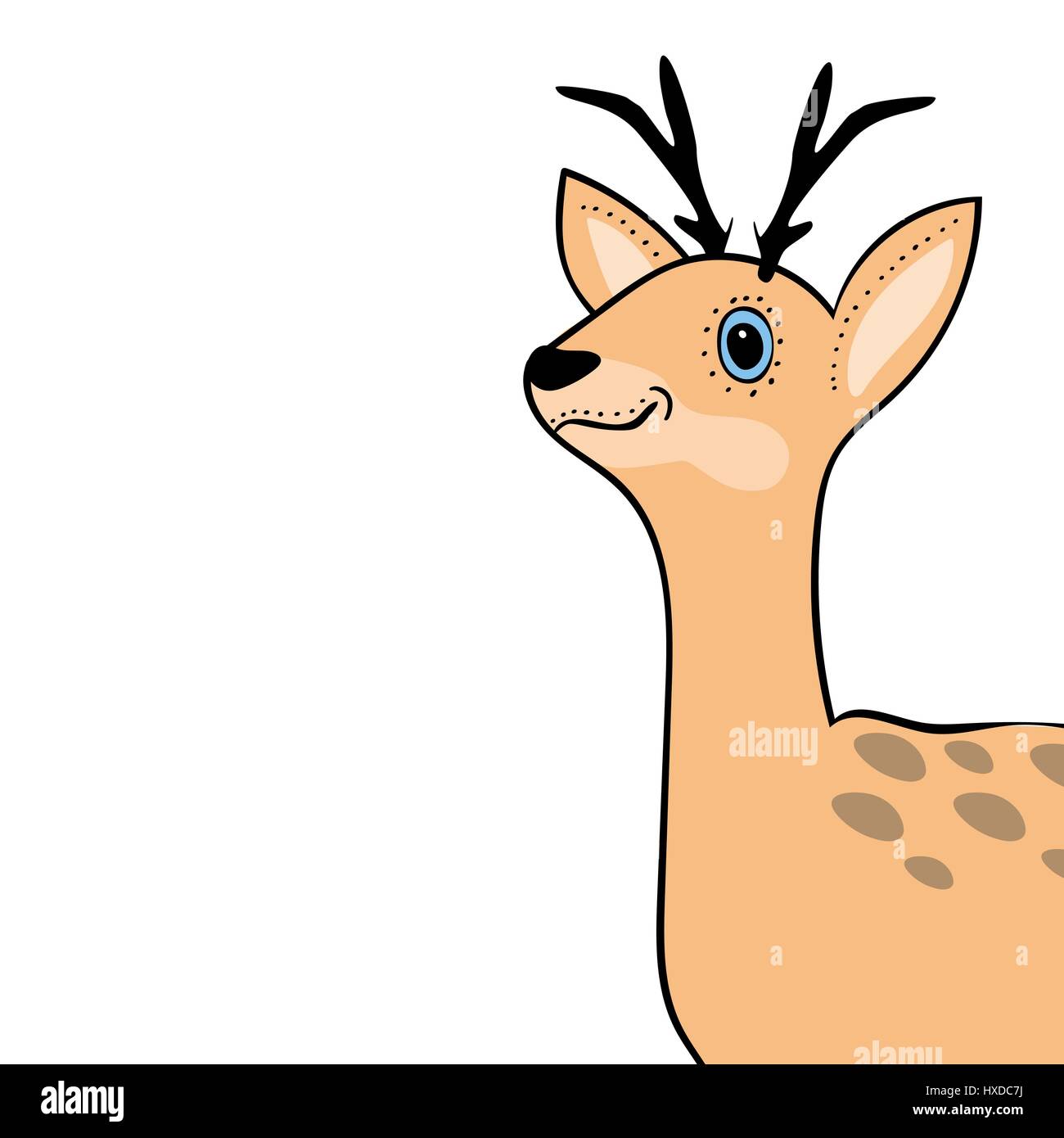 Cute Deer Face Cartoon High Resolution Stock Photography and Images - Alamy