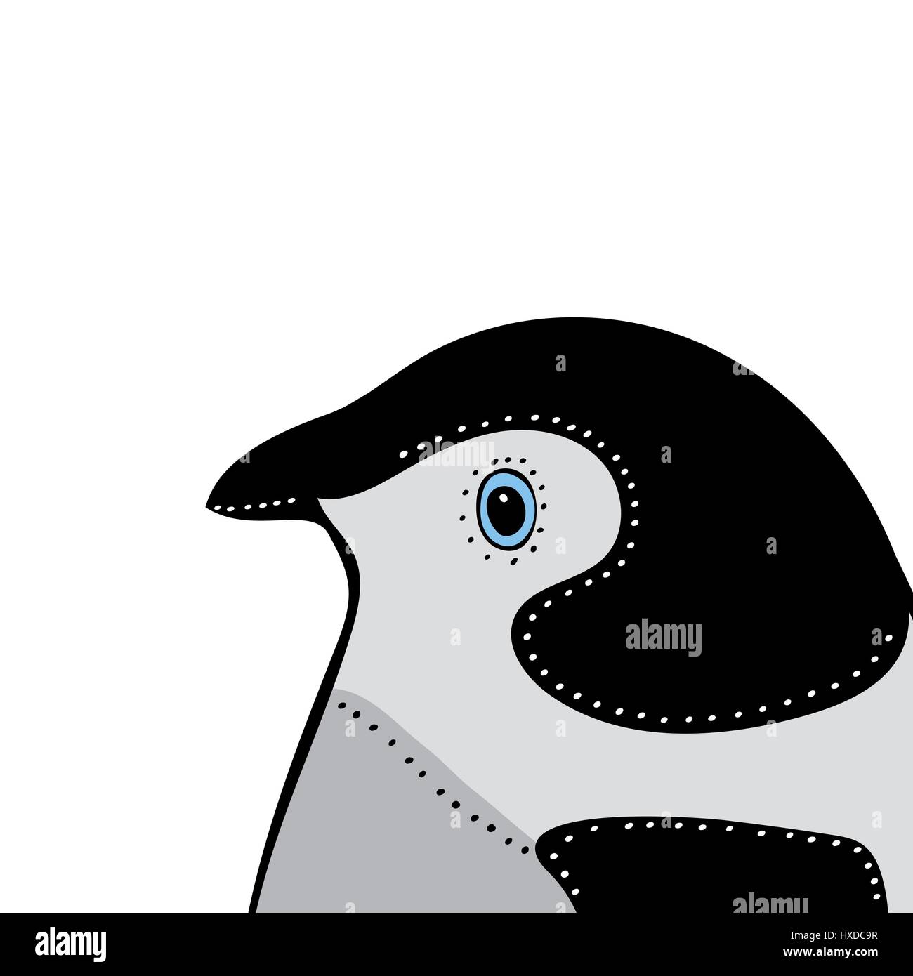 Penguin Cute animal head funny cartoon Stock Vector Image & Art - Alamy