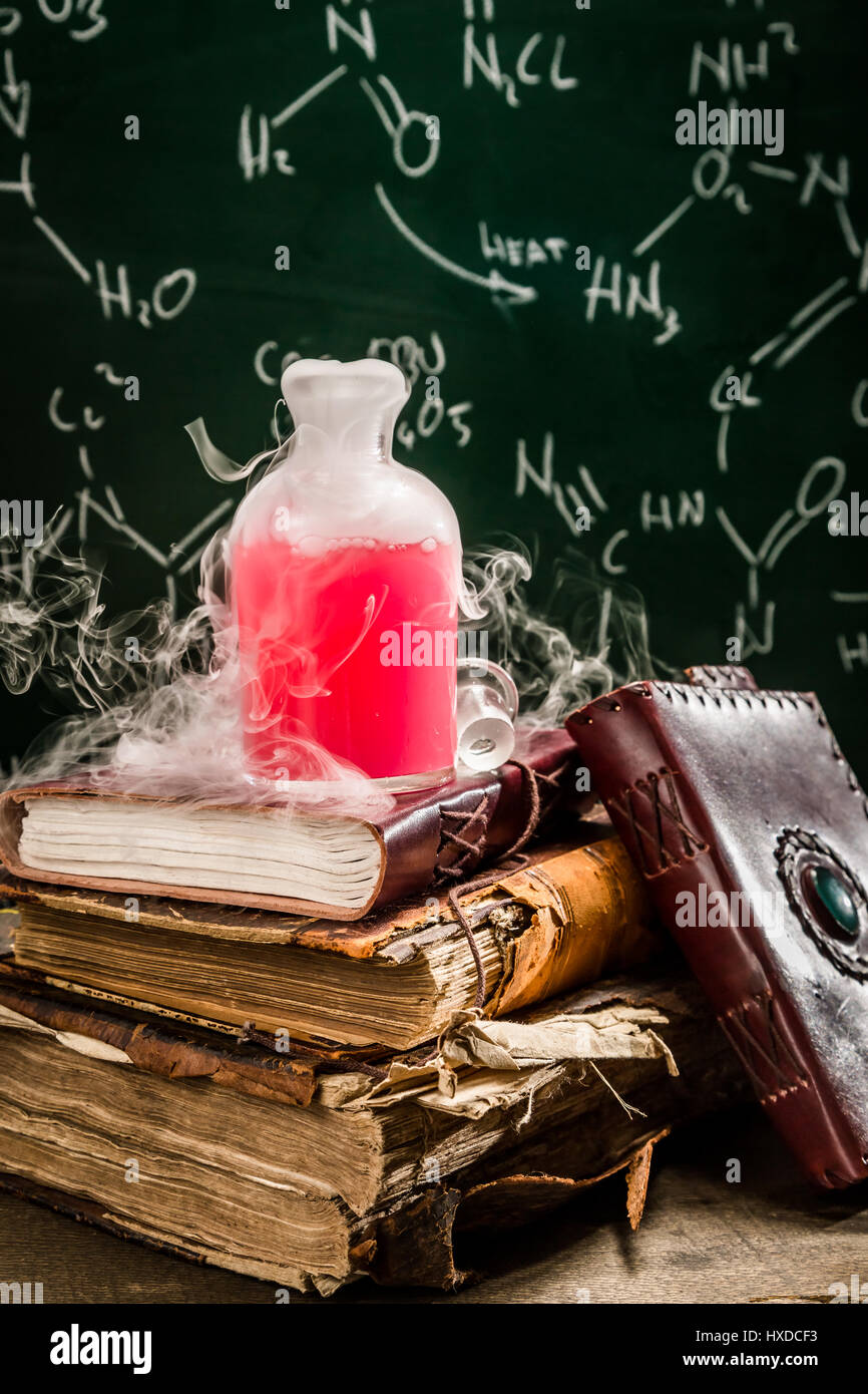 Magic component in a chemical reaction Stock Photo - Alamy
