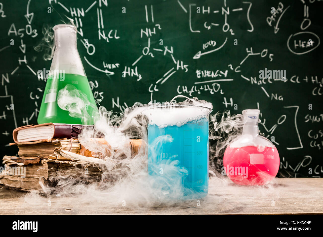 Checking the chemical formula in university lab Stock Photo - Alamy