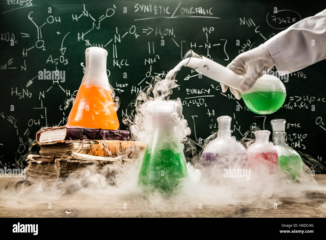 Checking chemical formula in hi-res stock photography and images - Alamy