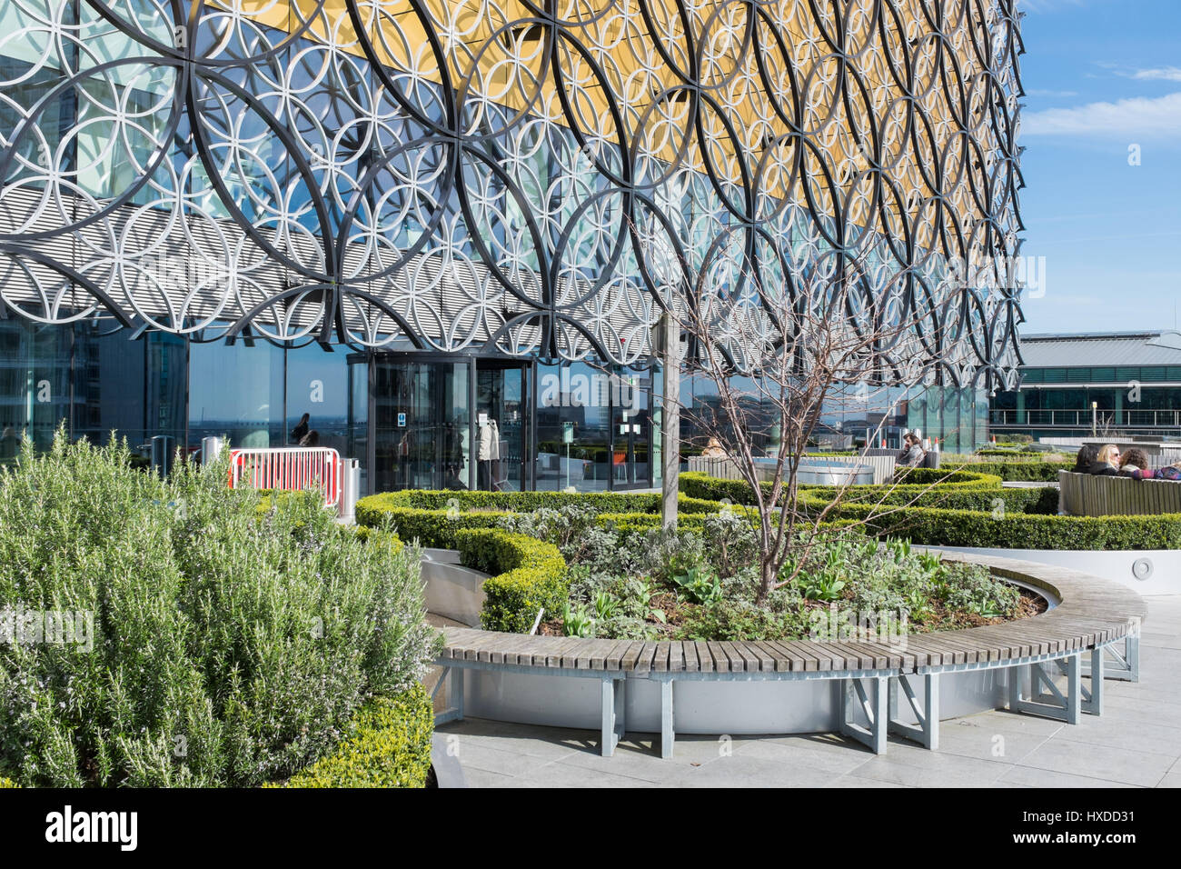 Birmingham library roof garden hi-res stock photography and images - Alamy