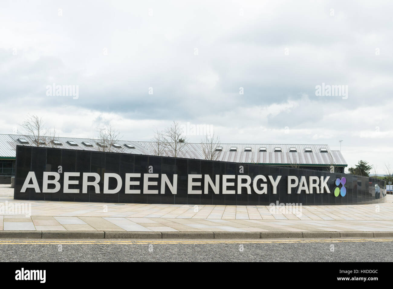 Aberdeen Energy Park, sign, Aberdeen Stock Photo - Alamy