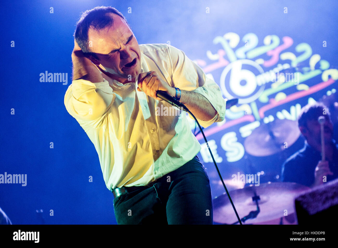 Singer Samuel Herring of the American band Future Islands performs at ...