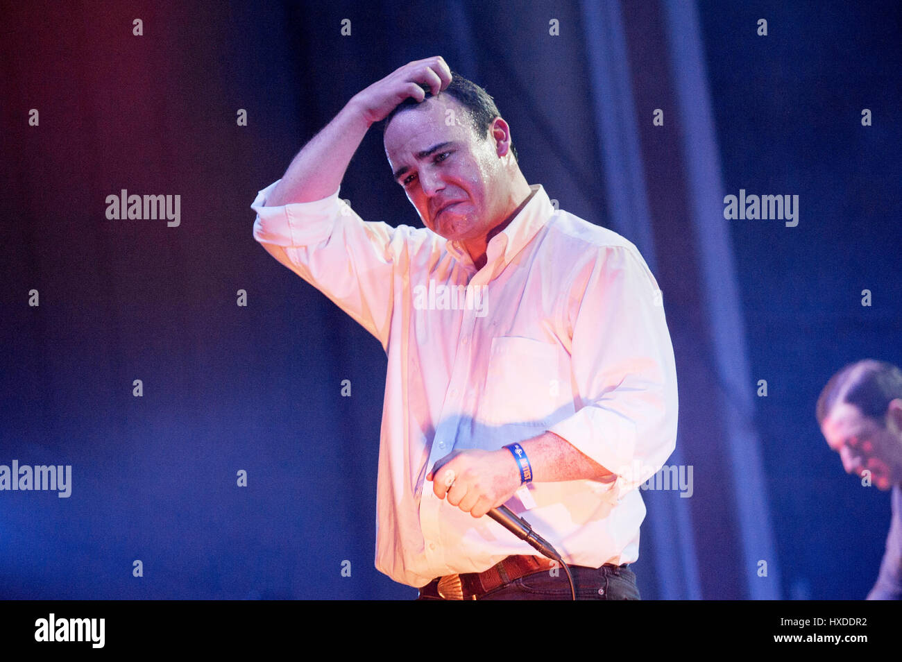 Singer Samuel Herring of the American band Future Islands performs at ...