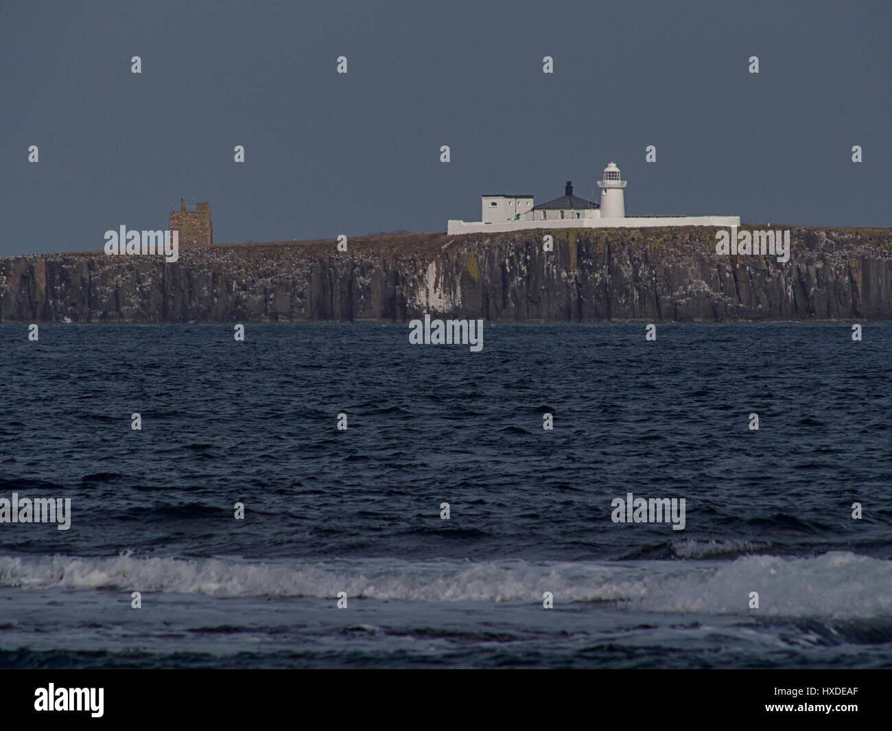 Inner Farne island off the coast of Northumberland, England Stock Photo ...