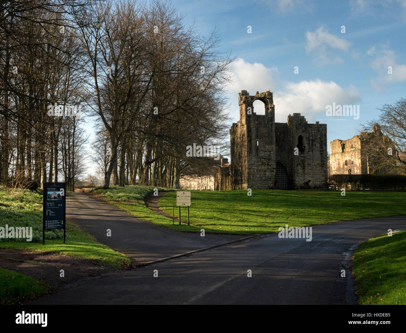 Etal Castle, a ruined medieval fortification in Etal, Northumberland ...