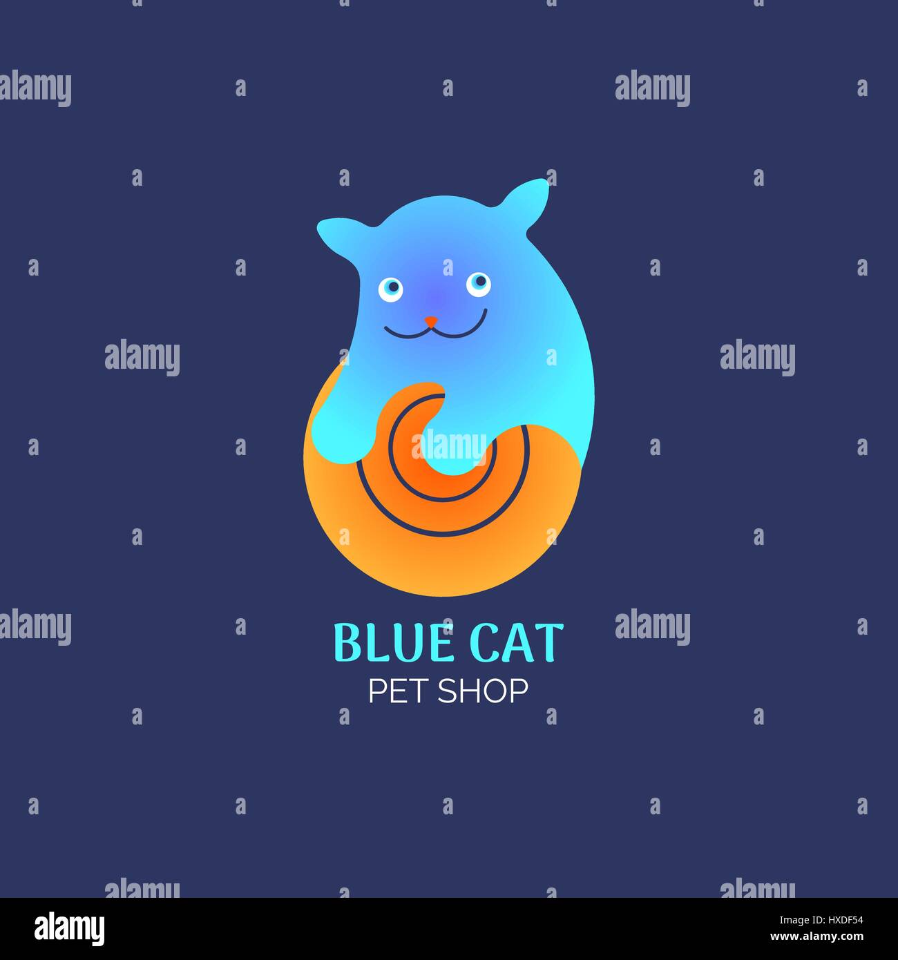 Kitten smile design Stock Vector Images - Alamy