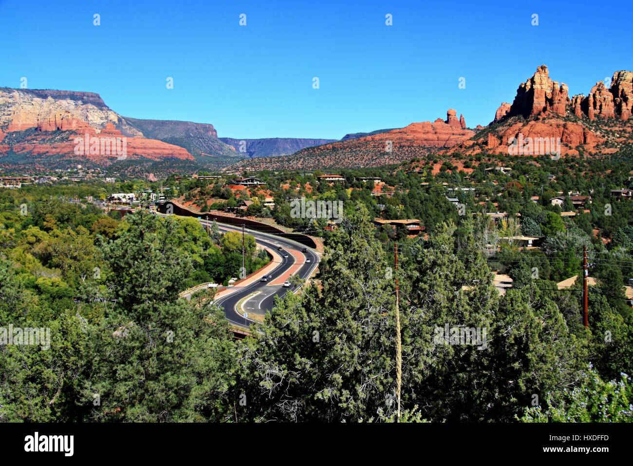 View from The Overlook, Sedona, Arizona, United States of America Stock ...