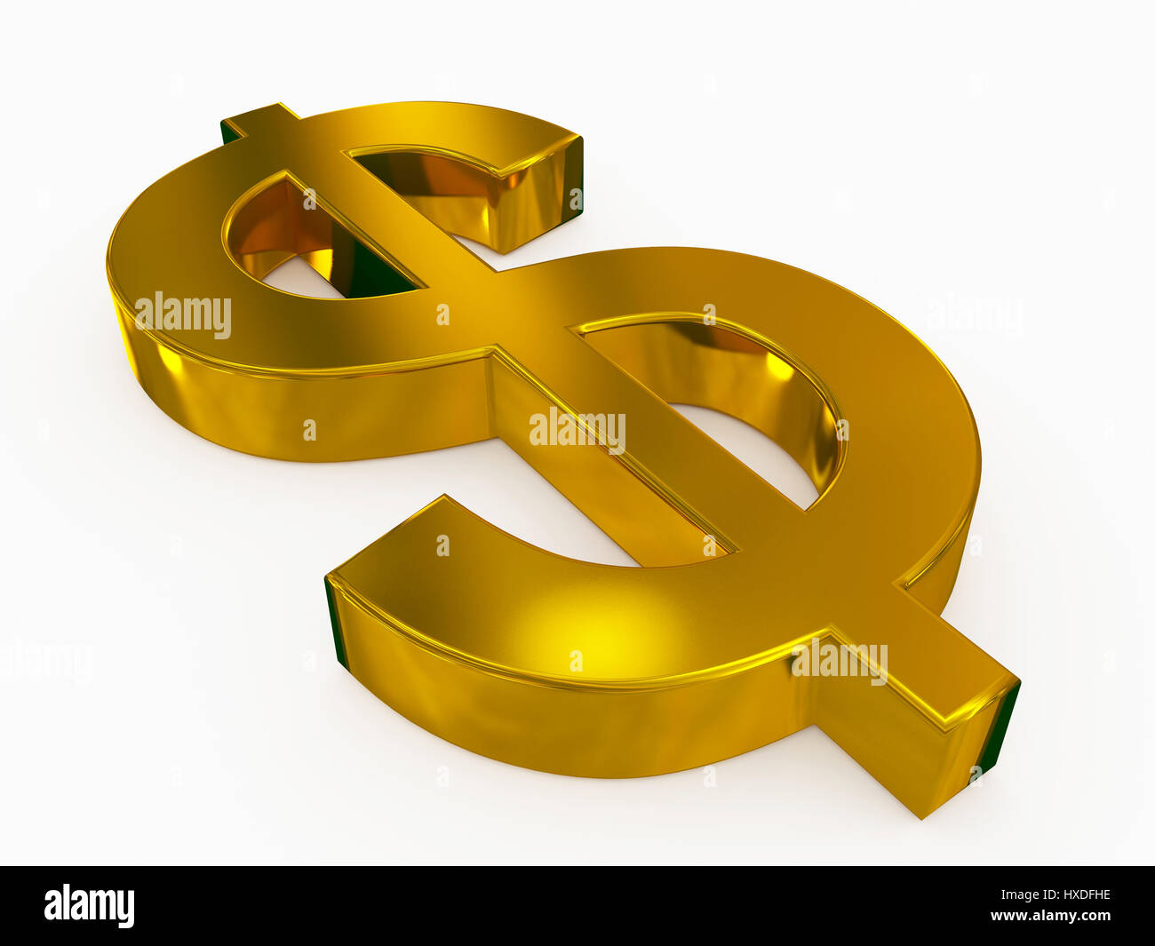 Golden dollar symbol hi-res stock photography and images - Alamy