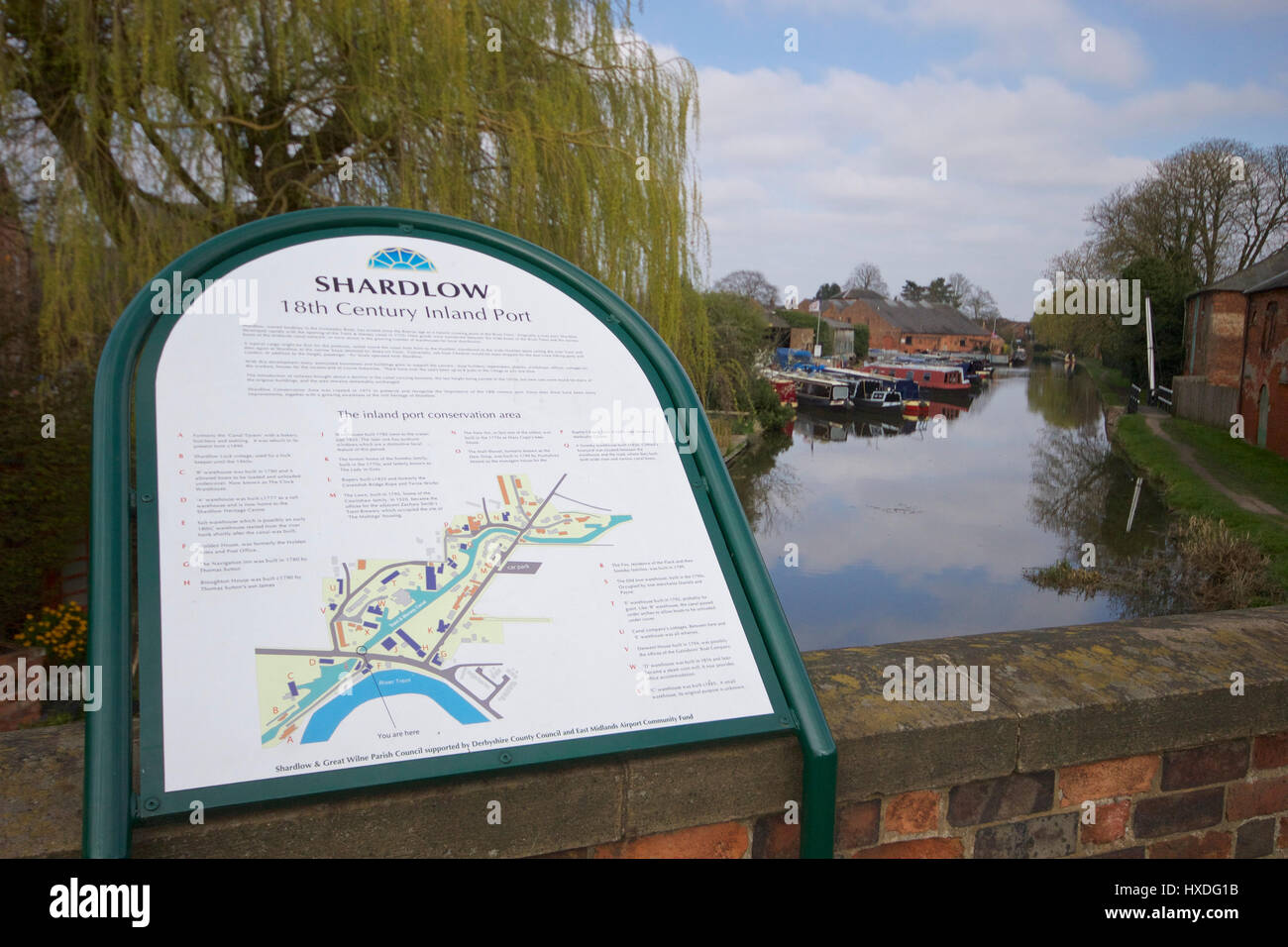 Shardlow Canal Derbyshire Stock Photo - Alamy
