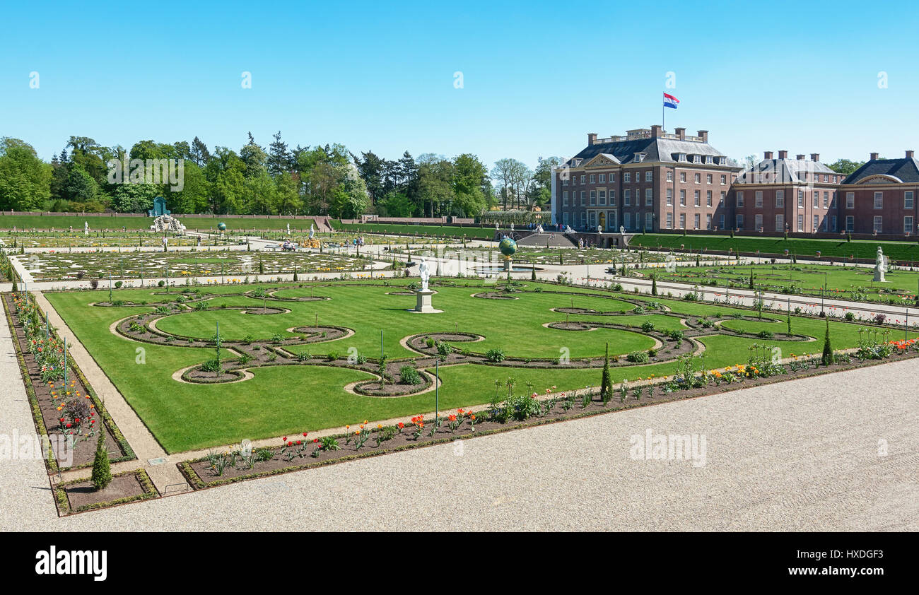 Apeldoorn, The Netherlands, May 8, 2016: Dutch baroque garden of The ...