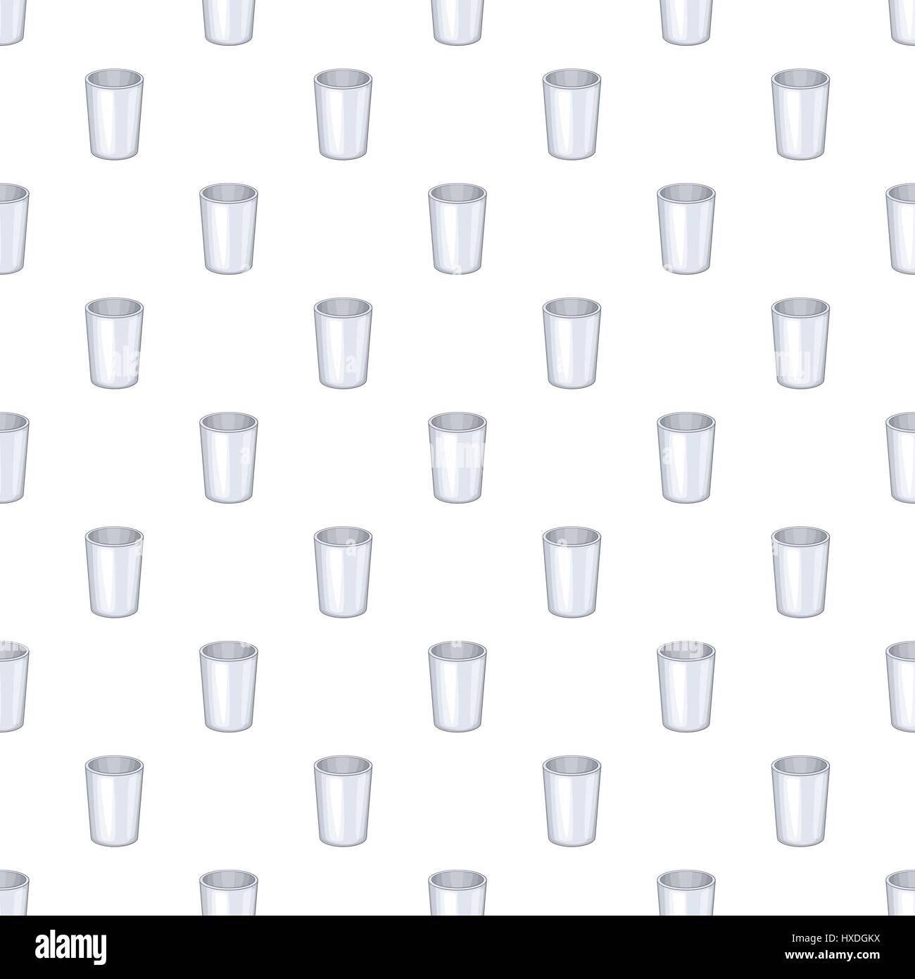 Glass cup pattern, cartoon style Stock Vector Image & Art - Alamy