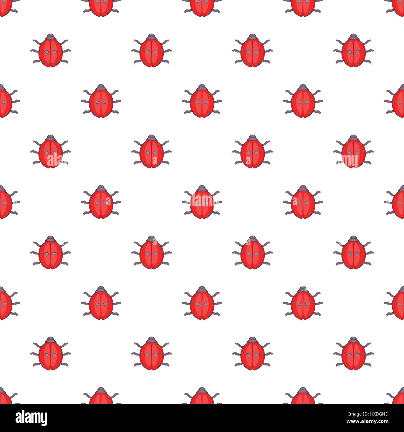 Ladybug pattern, cartoon style Stock Vector Image & Art - Alamy