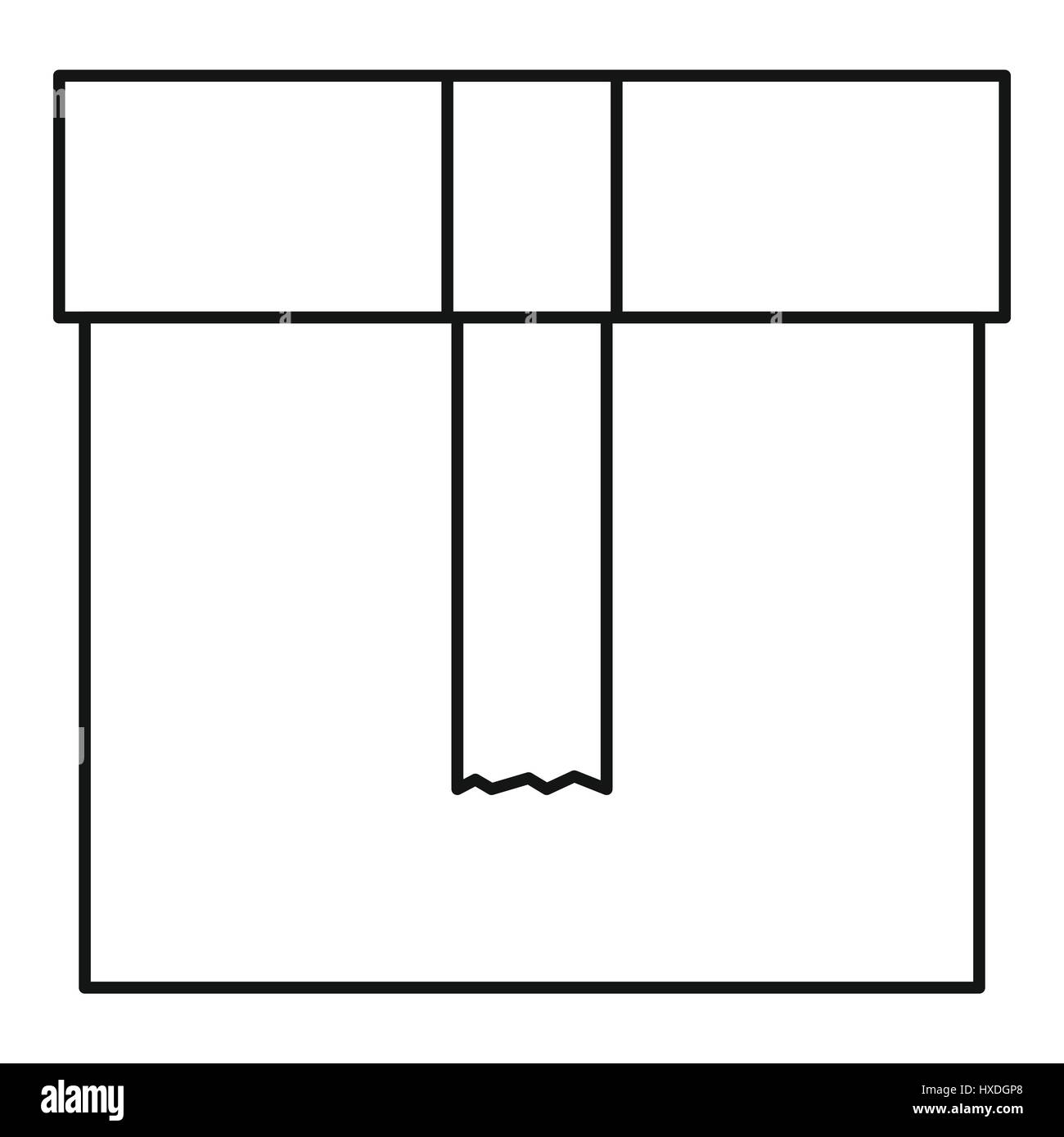 Carton package box icon, outline style Stock Vector Image & Art - Alamy