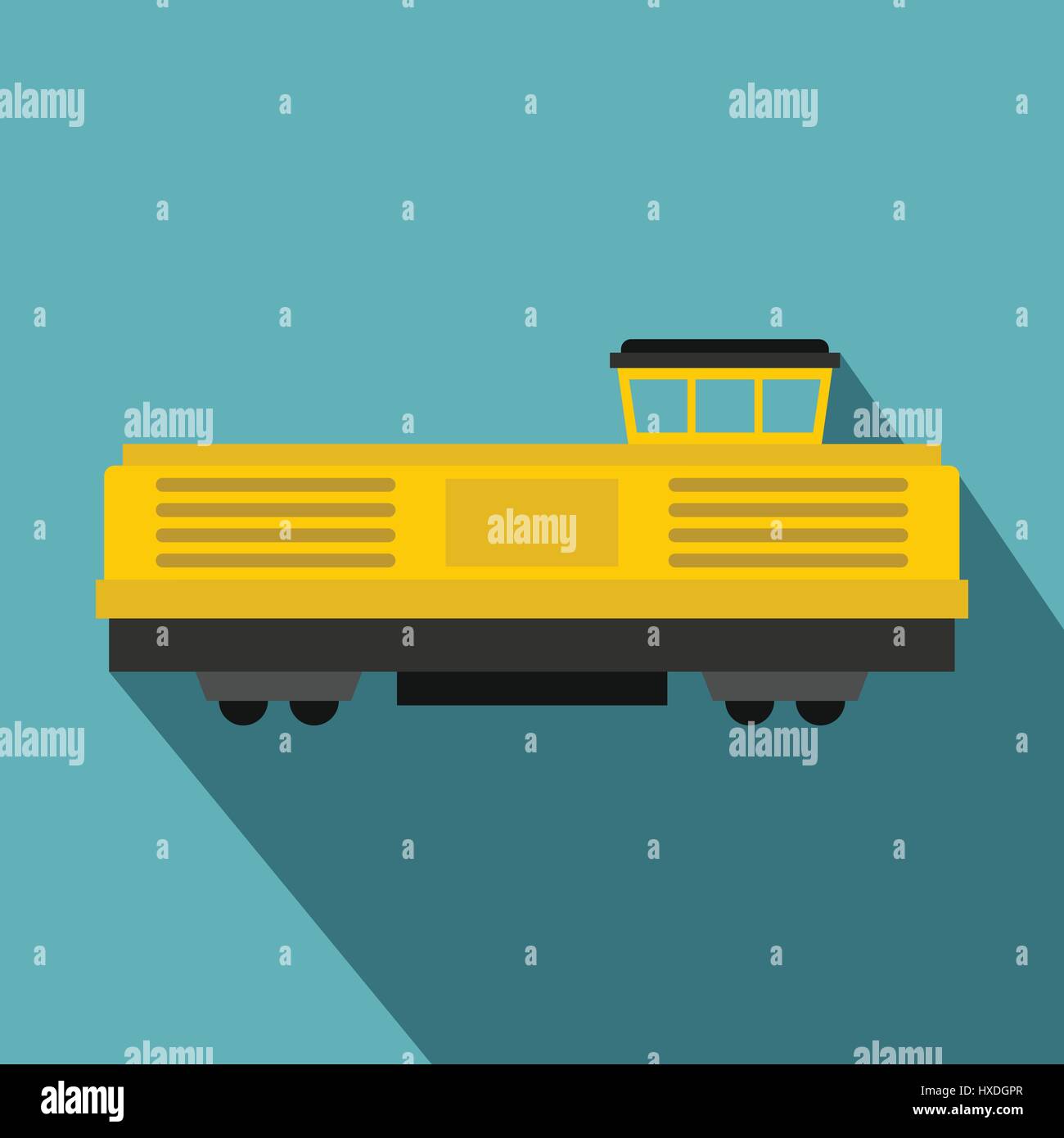 Heavy freight steam locomotive Stock Vector Images - Alamy