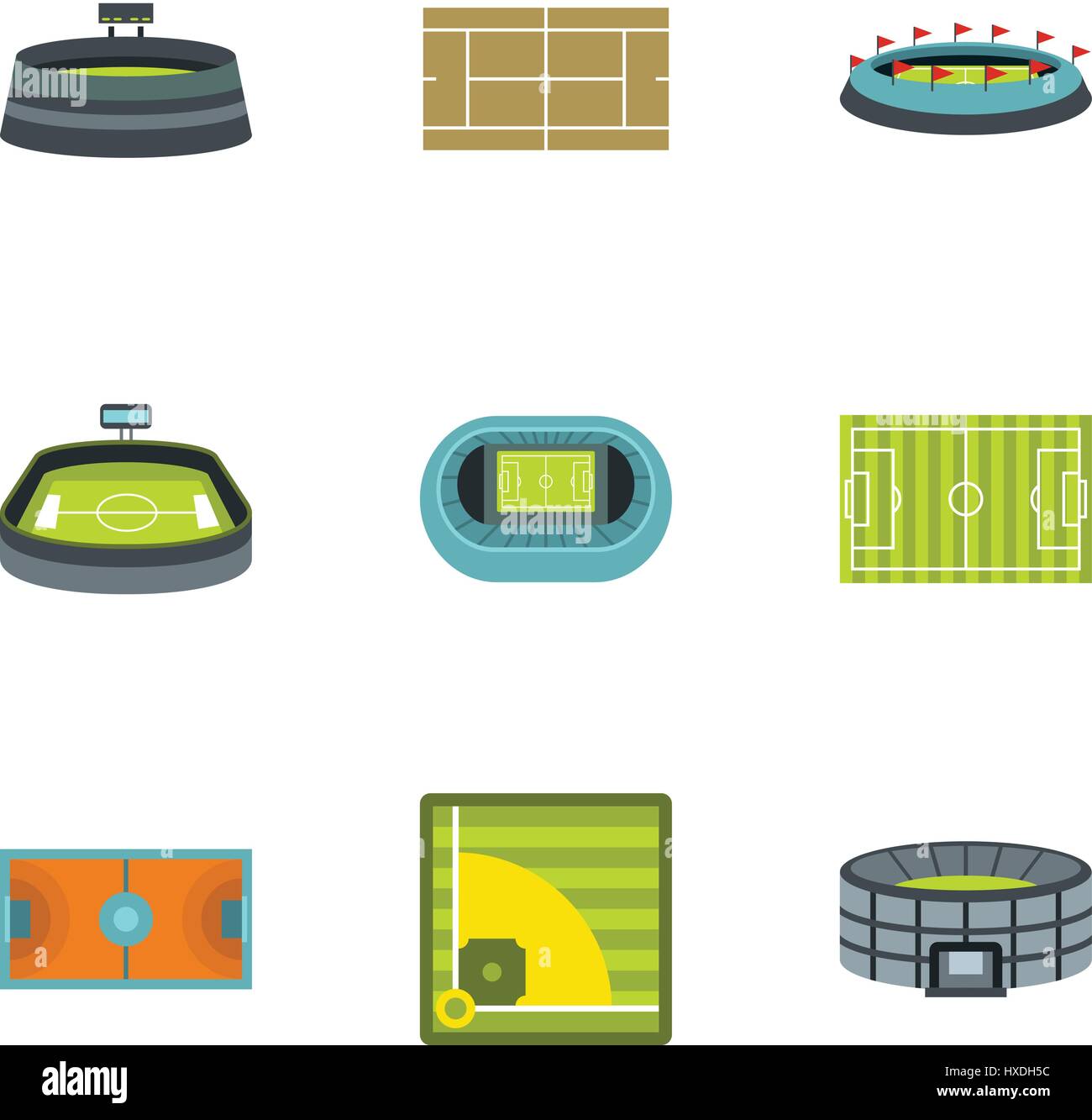 Outdoor sport venue Stock Vector Images - Alamy