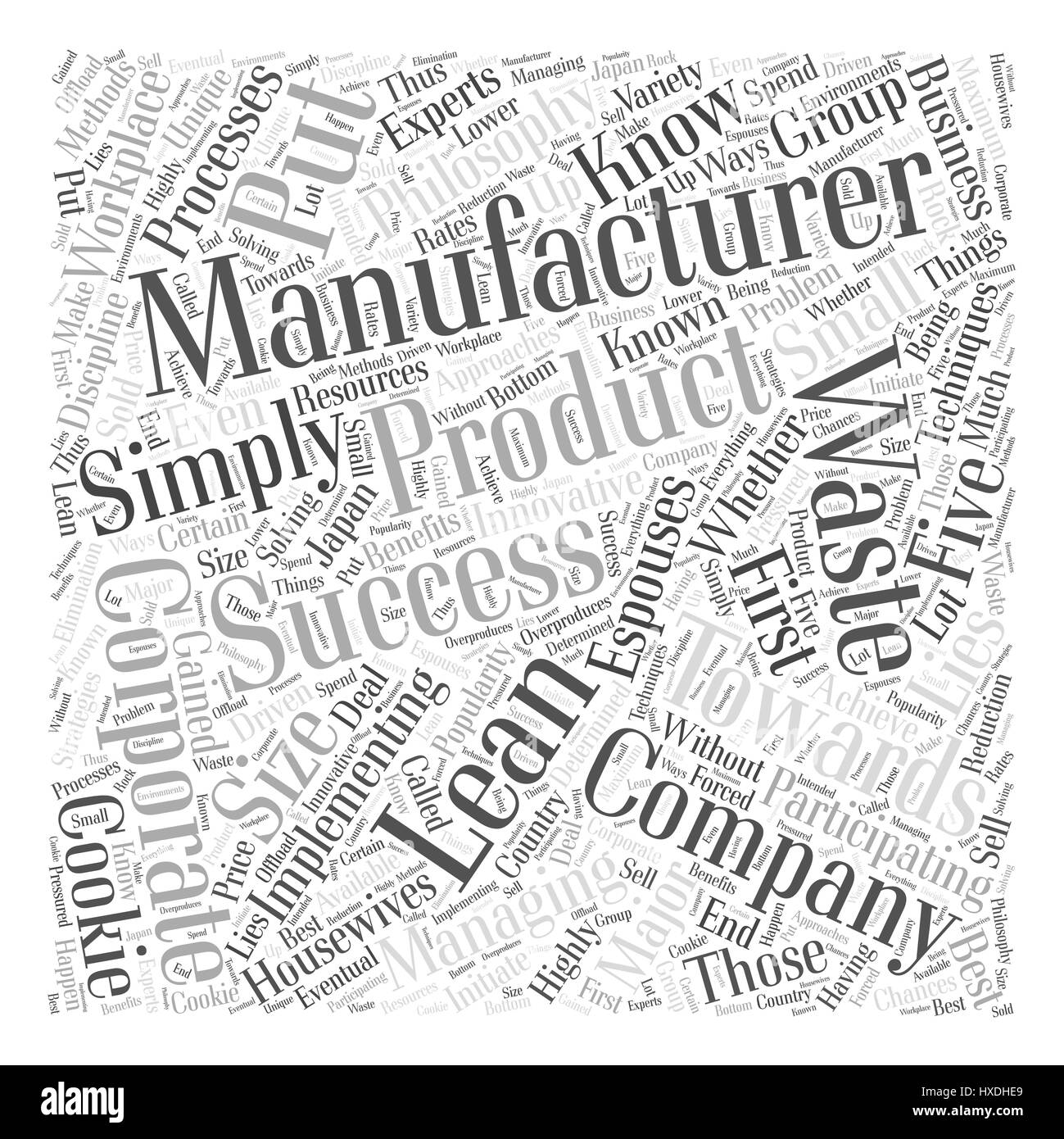 Lean Manufacturing Production Stock Vector Images - Alamy