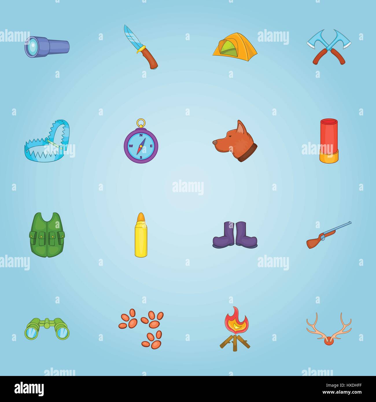 Hunting flashlight icon cartoon Stock Vector Images - Alamy