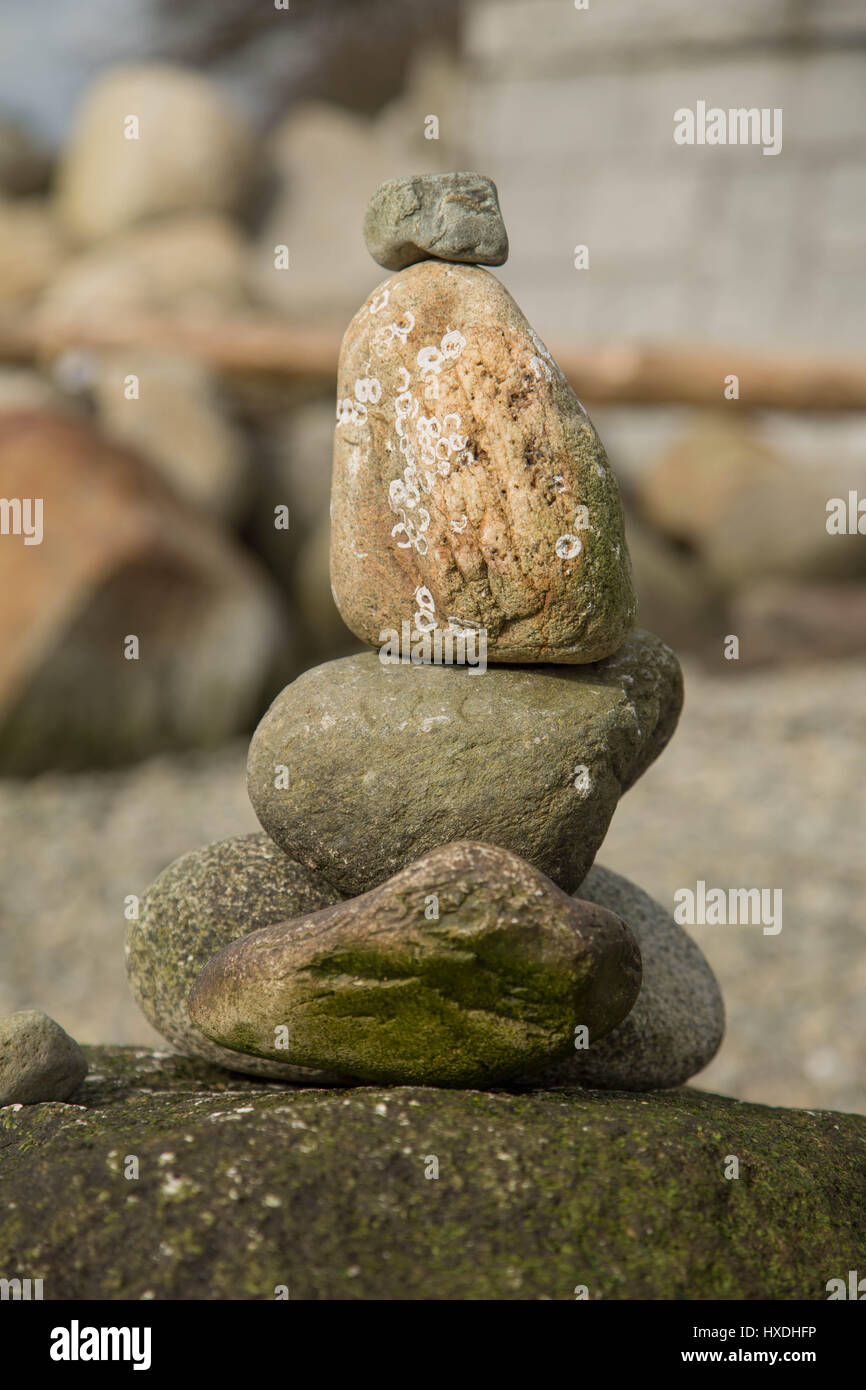 Rock equilibrium meditation pebbles hi-res stock photography and images ...