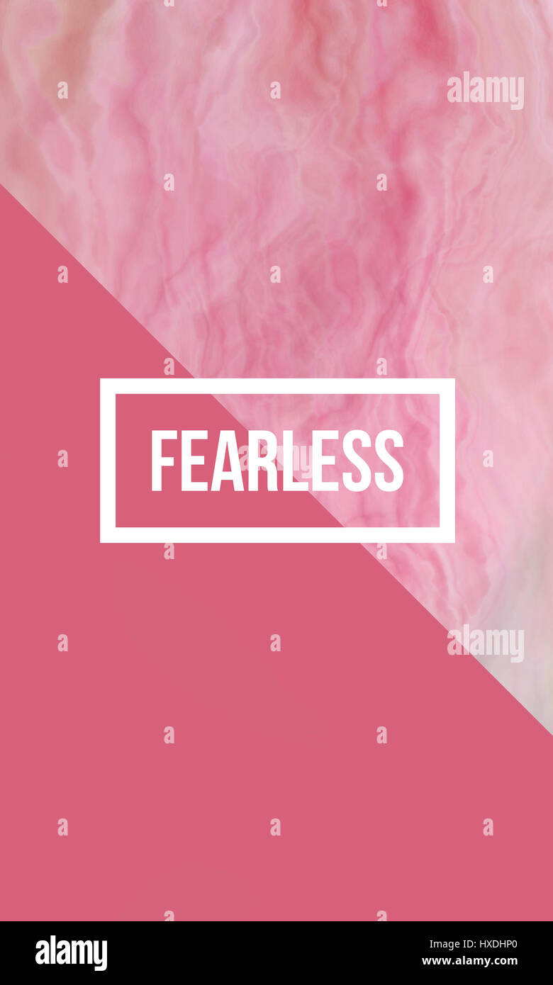 Fearless motivational quote on abstract liquid background Stock Photo ...