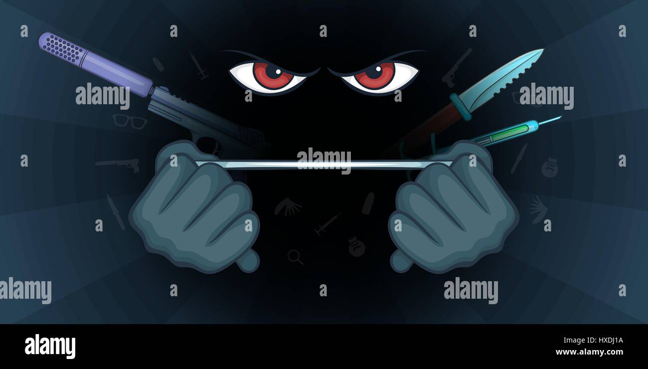 Spy horizontal banner fear, cartoon style Stock Vector Image & Art - Alamy