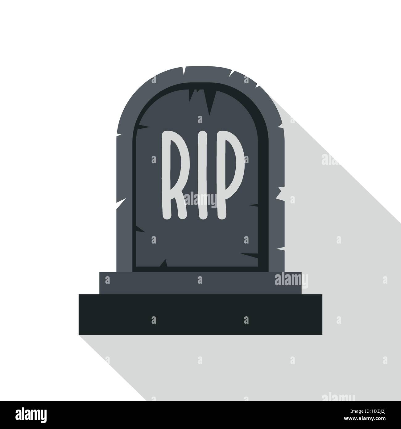 Stone tombstone rip icon, flat style Stock Vector Image & Art - Alamy
