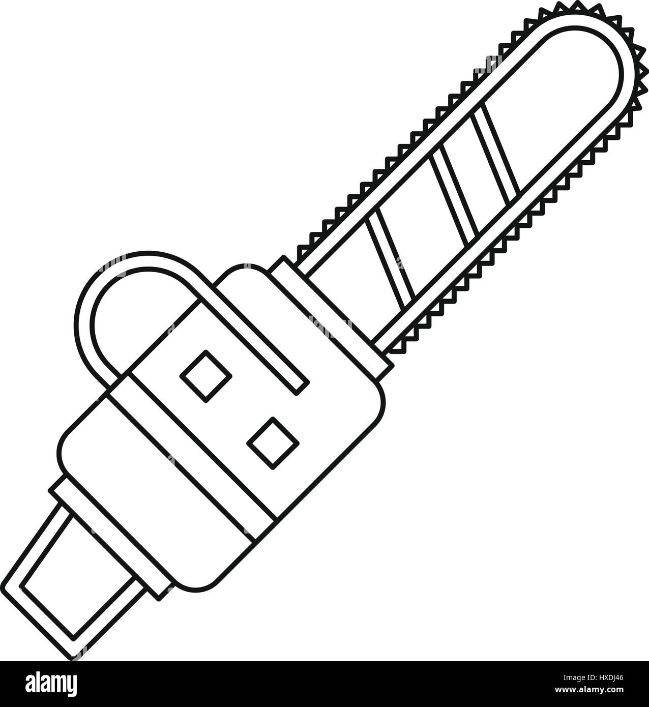 Lumberjack chainsaw cutting wood Black and White Stock Photos & Images ...