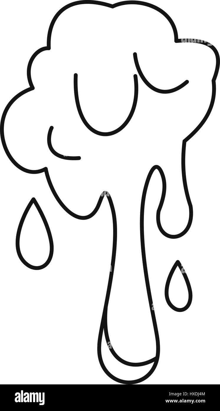 Slime spot icon, outline style Stock Vector Image & Art - Alamy