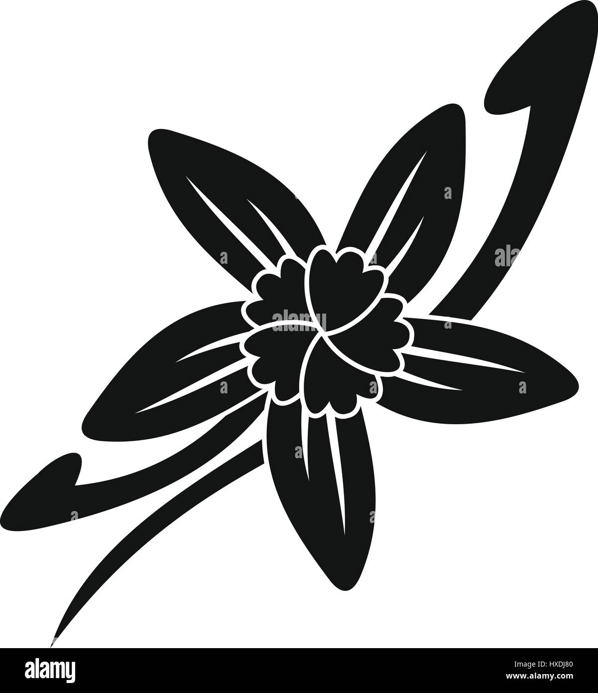 Vanilla sticks and orchid Stock Vector Images - Alamy