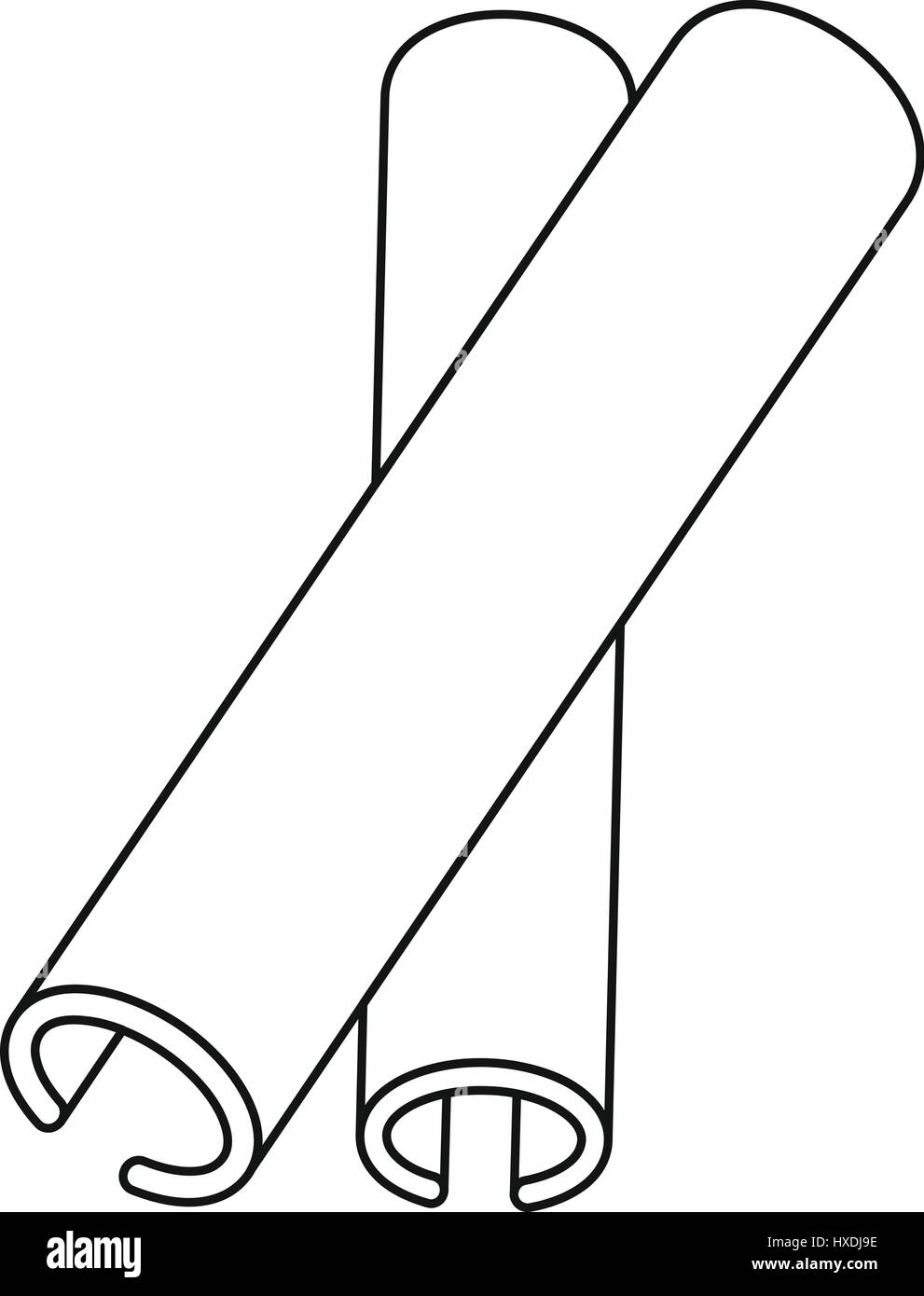 Cinnamon stick spice icon, outline style Stock Vector Image & Art - Alamy