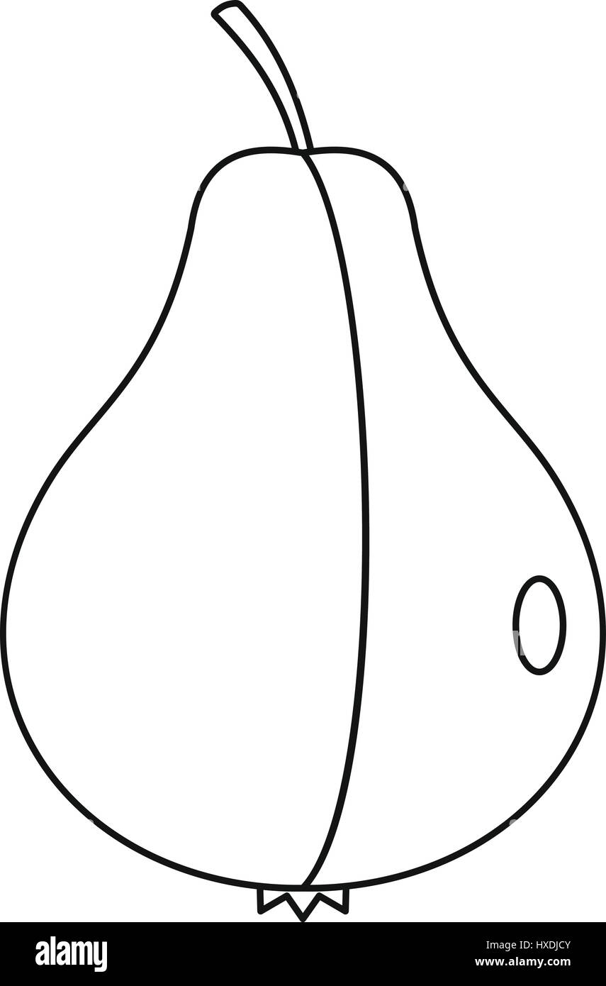 Pear icon, outline style Stock Vector Image & Art - Alamy
