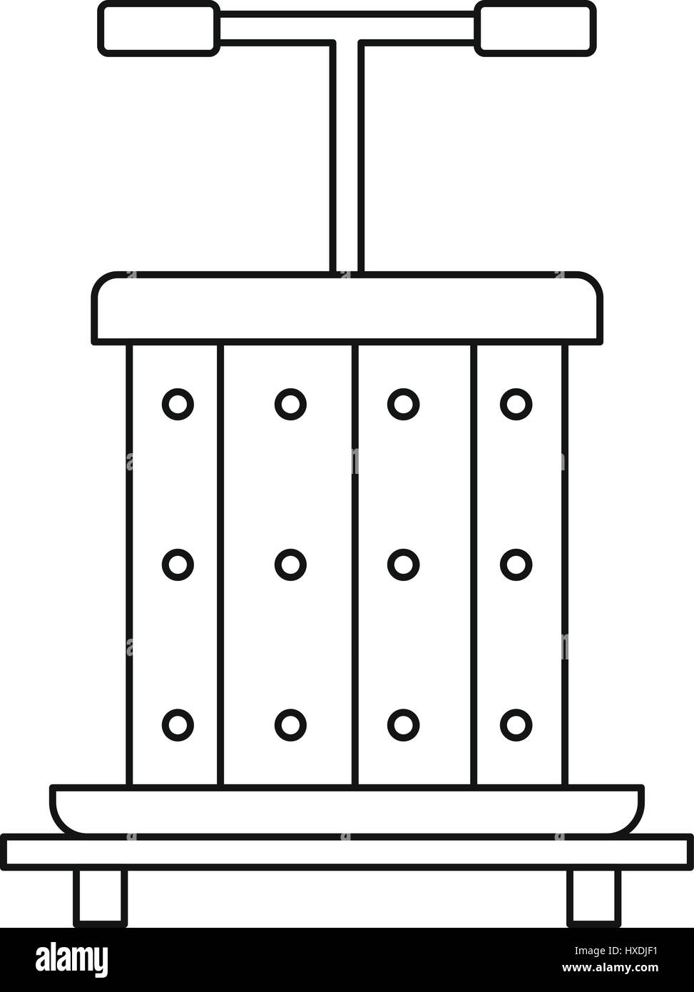 Old wooden press Black and White Stock Photos & Images - Alamy