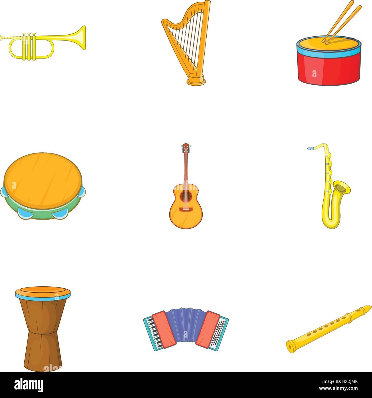 Musical instruments icons set, cartoon style Stock Vector Image & Art ... Musical instruments icons set, cartoon style Stock Vector Image & Art ...